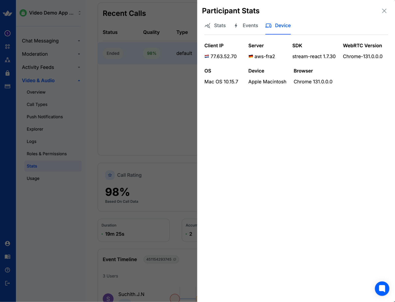 Tools to use when debugging WebRTC Video calls