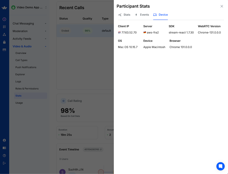 Tools to use when debugging WebRTC Video calls