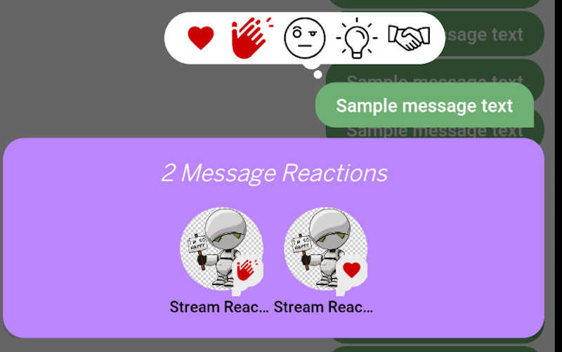Reactions with the Stream Chat Android SDK