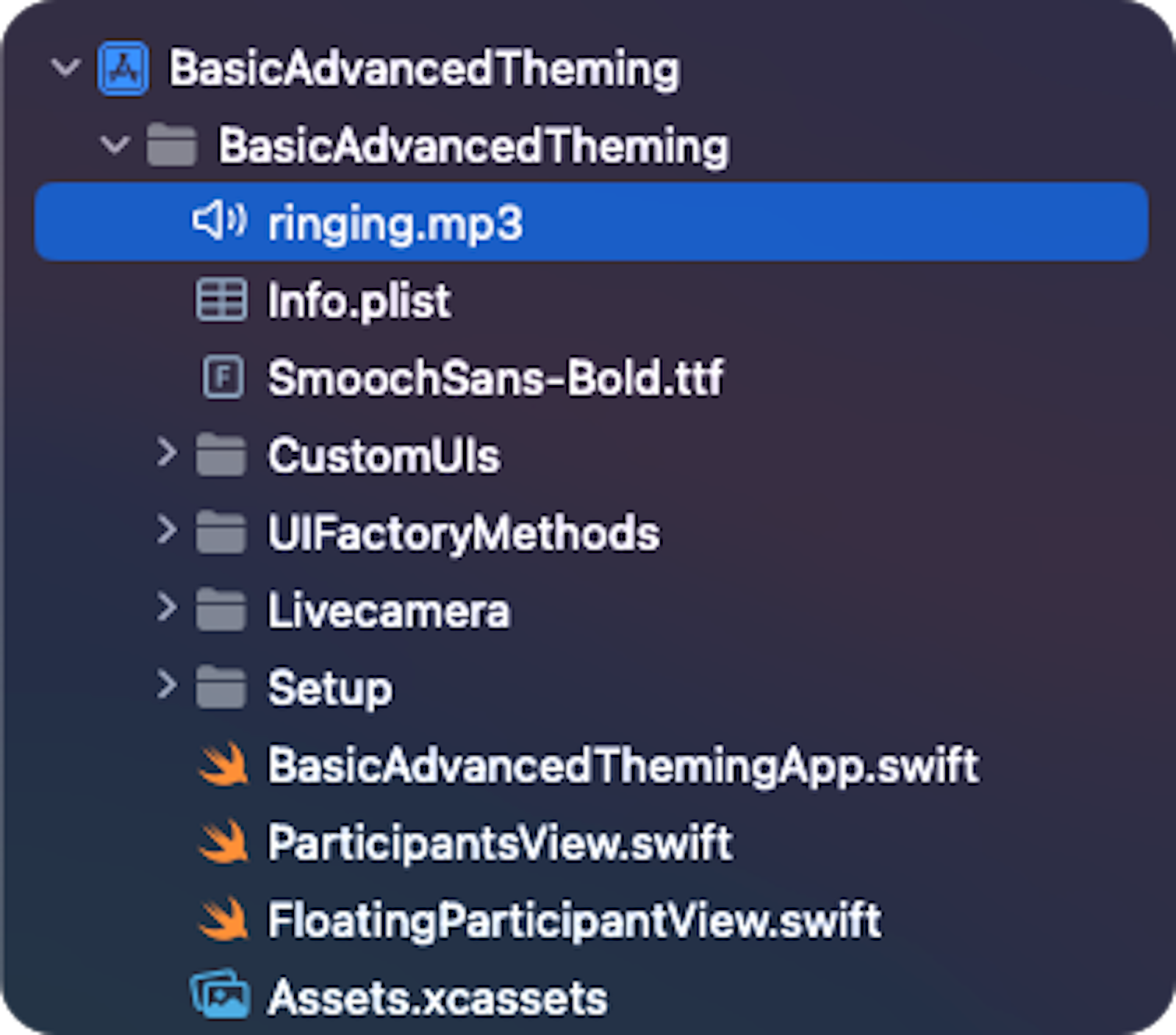 SwiftUI Video Calling by Stream: Color, Image, Font, & Sound Theming Guide