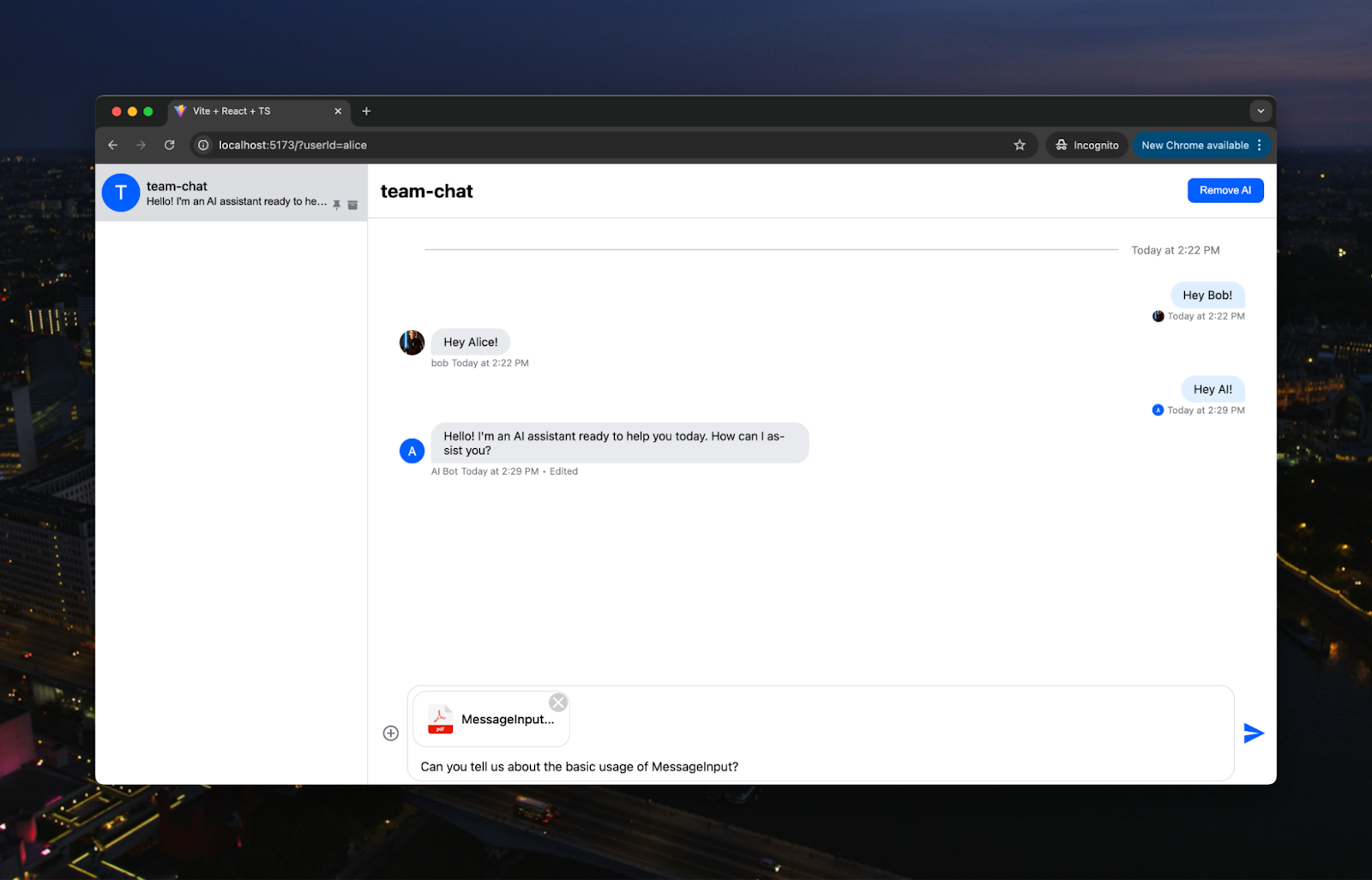 How to Add RAG-Based AI to Team Chat With Stream