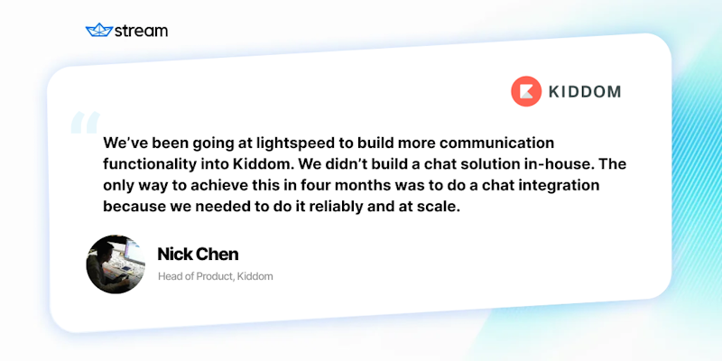 How Kiddom Integrated Stream Chat in Less Than 1 Month