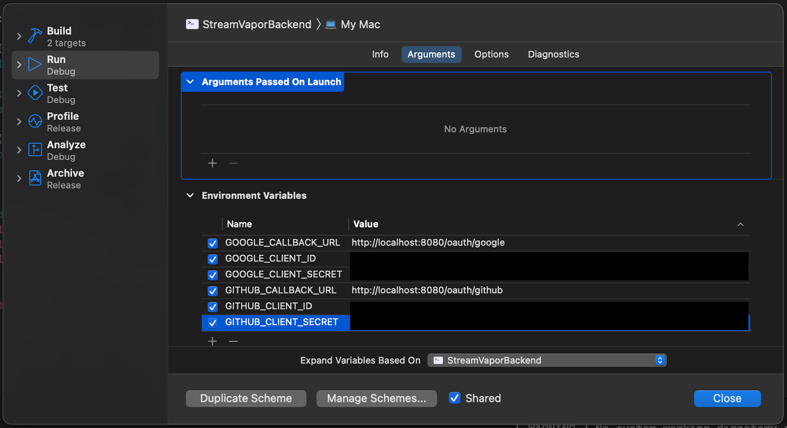 Server-Side Vapor Swift Implementation With Google, Apple, and Github Authentication