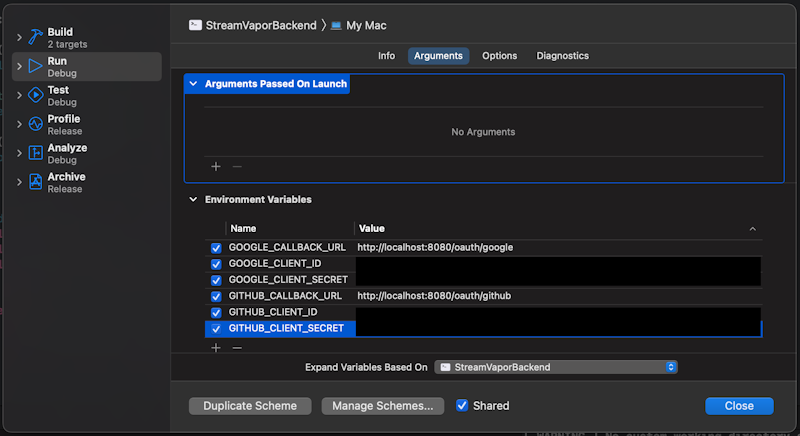 Server-Side Vapor Swift Implementation With Google, Apple, and Github Authentication