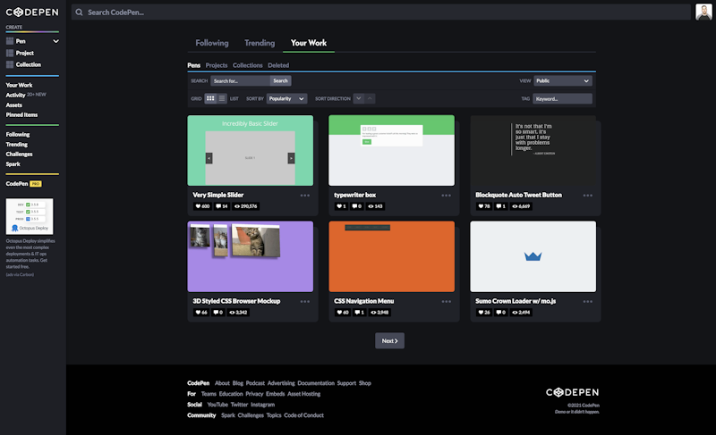 CodePen Personalized Activity Feeds Infrastructure - Stream Case Study