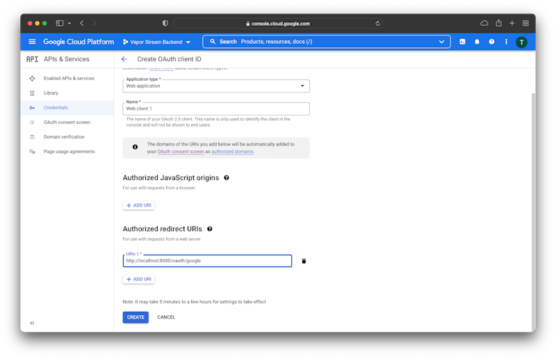 Server-Side Vapor Swift Implementation With Google, Apple, and Github Authentication