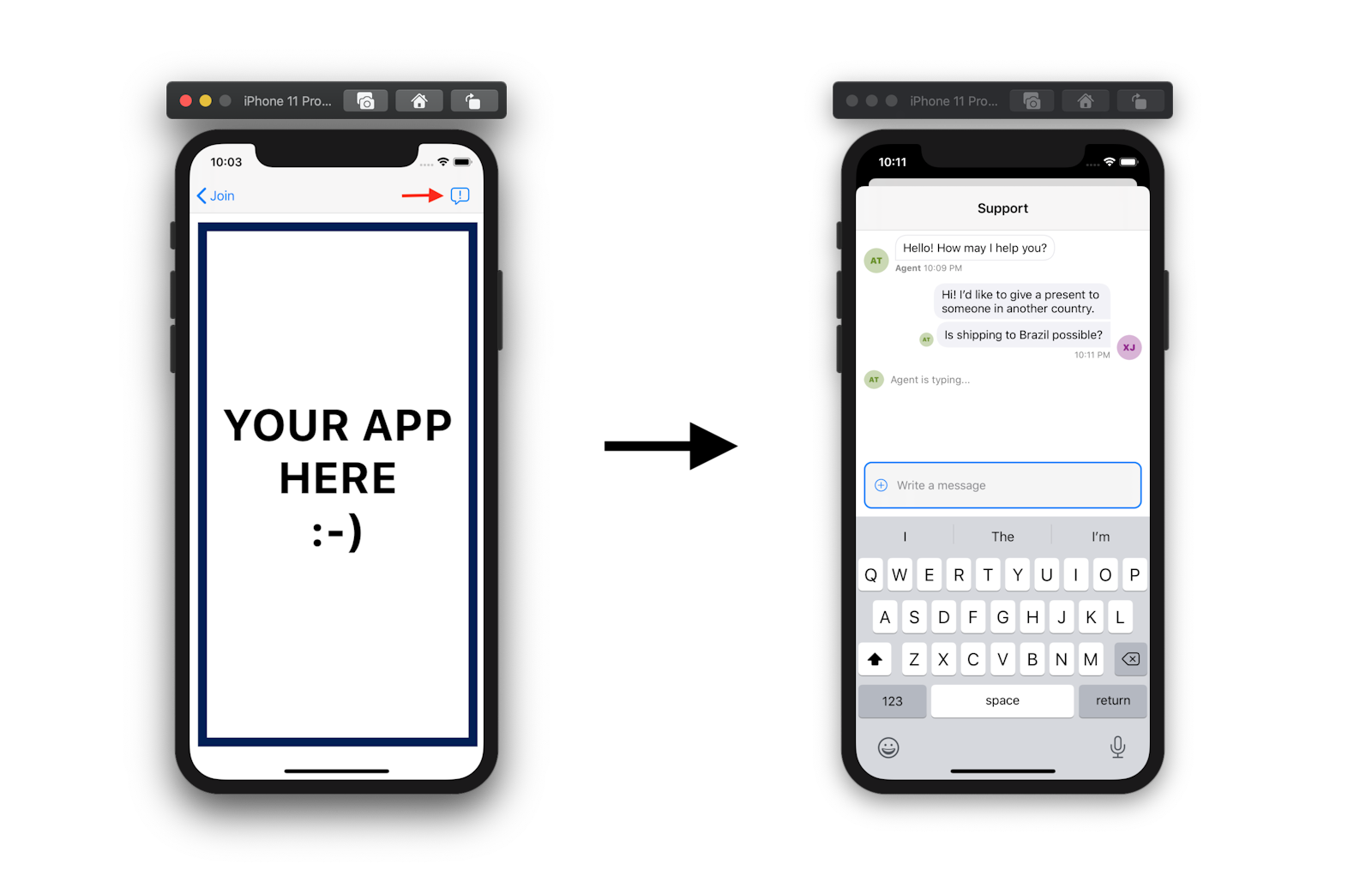 How to Implement In-App Support Chat on iOS