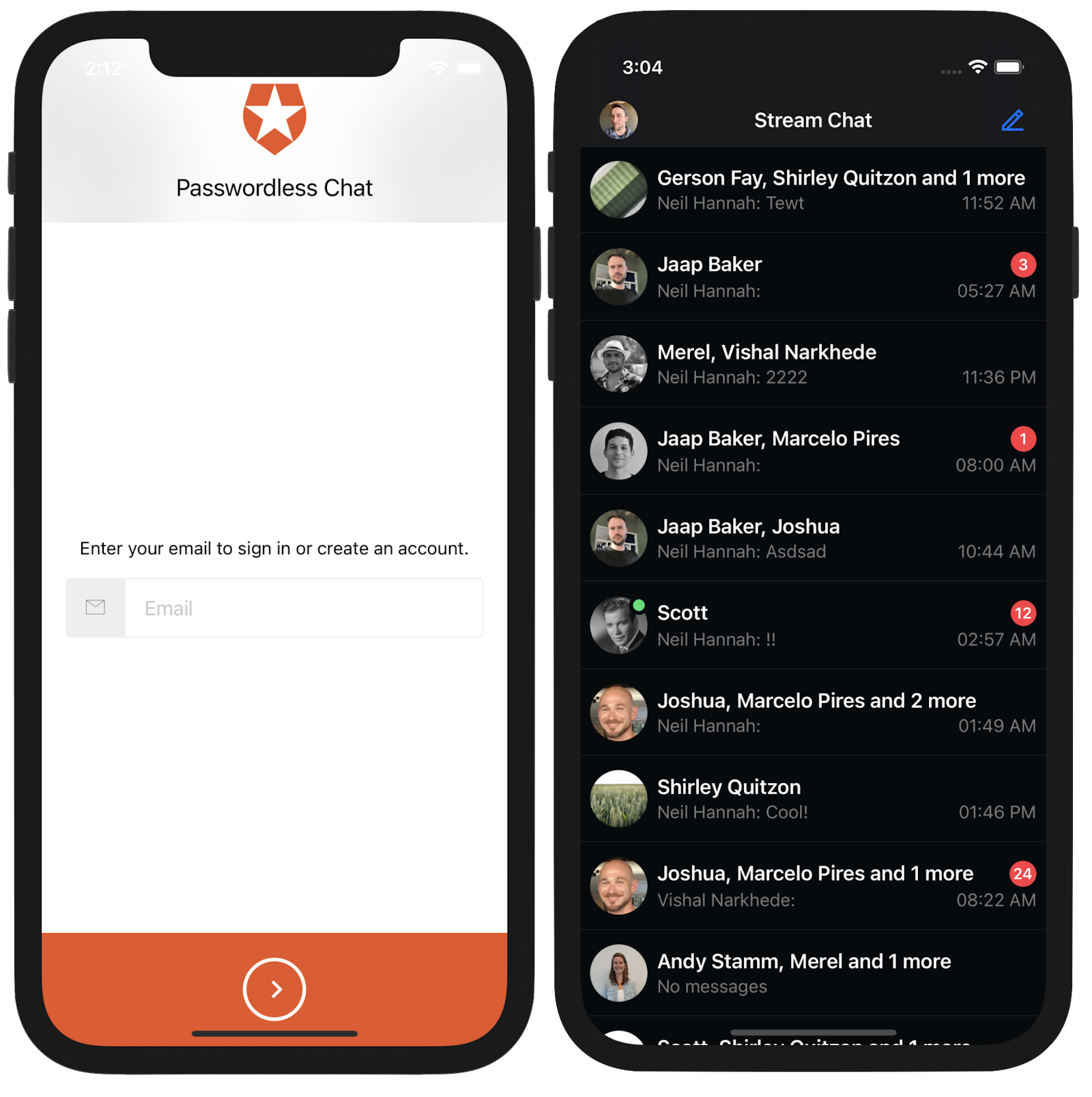 iOS Passwordless Chat Application with Auth0