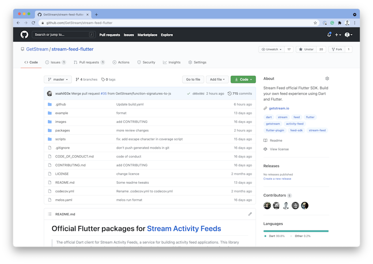 Announcing the Beta Release of Activity Feeds for Flutter