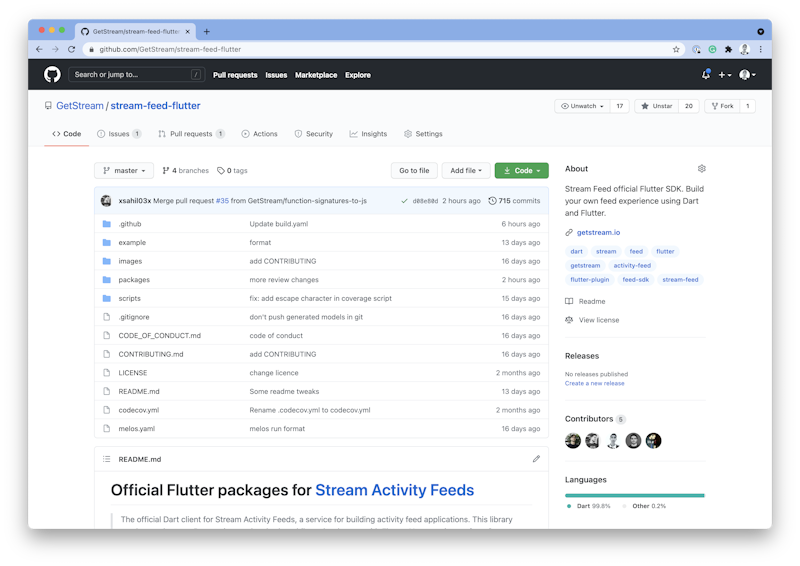 Announcing the Beta Release of Activity Feeds for Flutter
