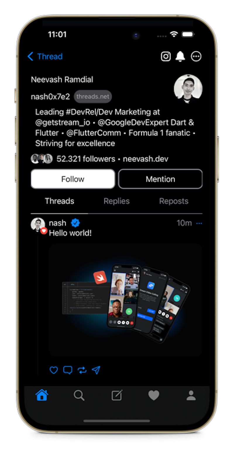 Build a Pixel Perfect Threads Clone in Swift UI—With a Twist!