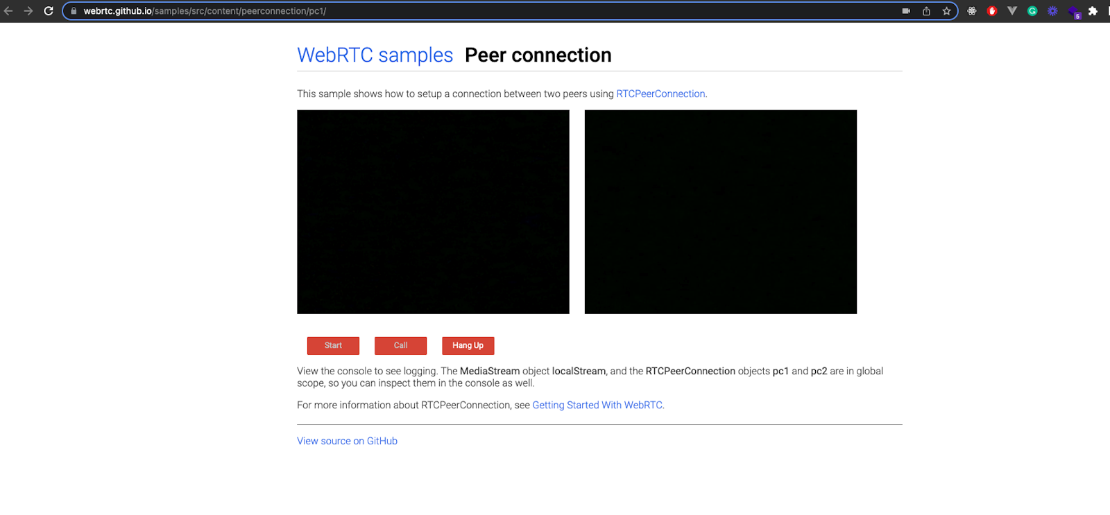 Debugging WebRTC Calls with Google Chrome