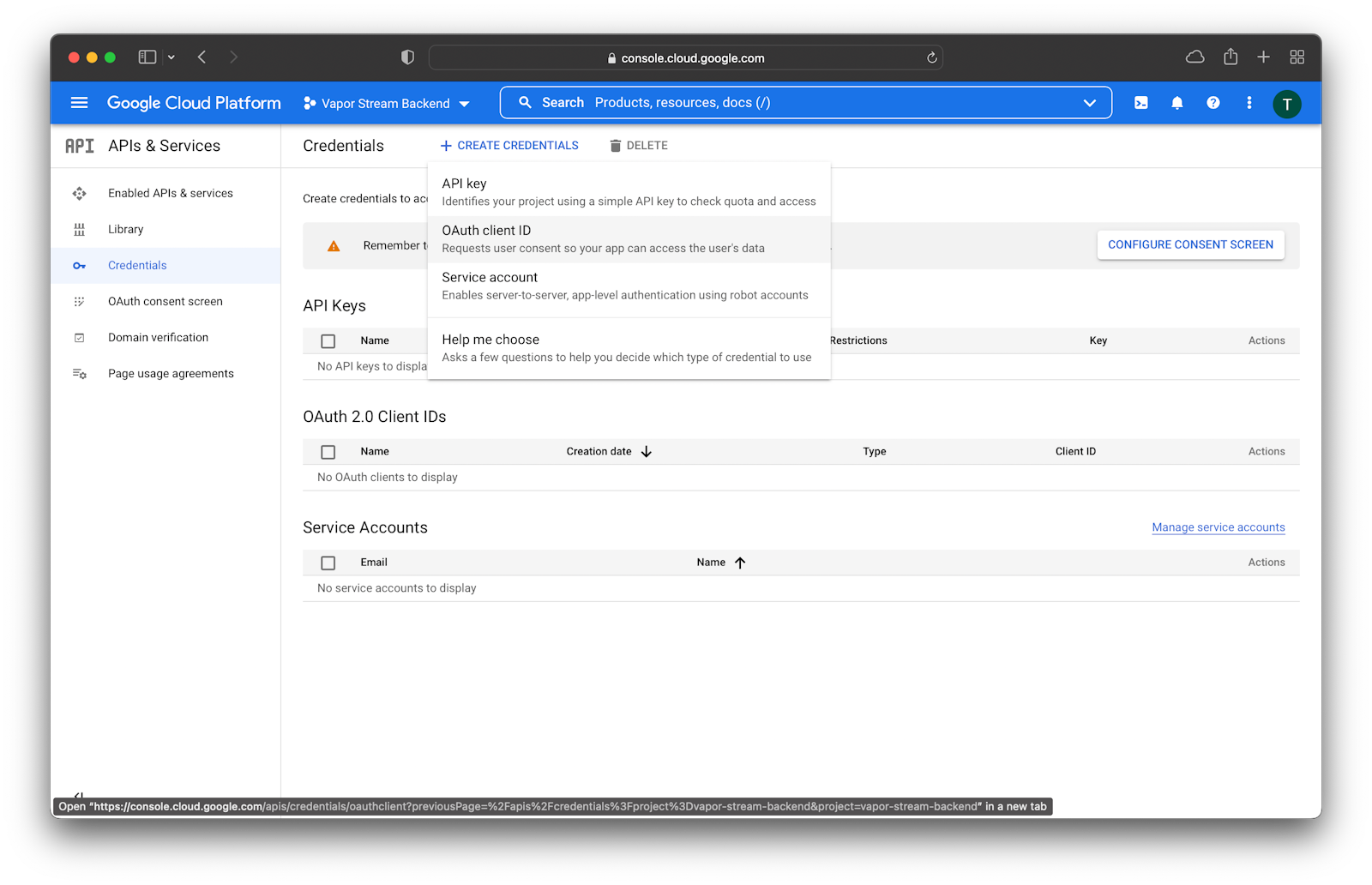 Server-Side Vapor Swift Implementation With Google, Apple, and Github ...