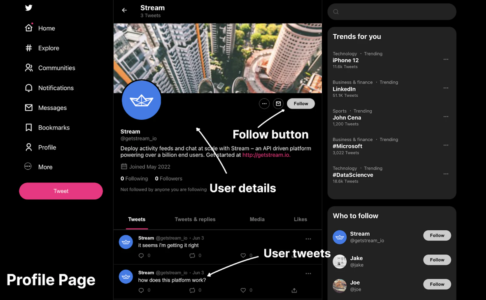 Creating a Profile Page and Following Users - Twitter Clone Part 2