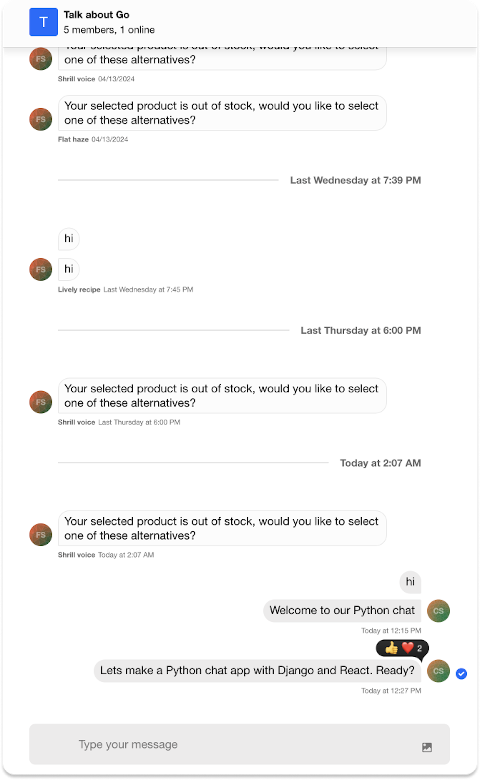 Build a Python Chat App with Django and React