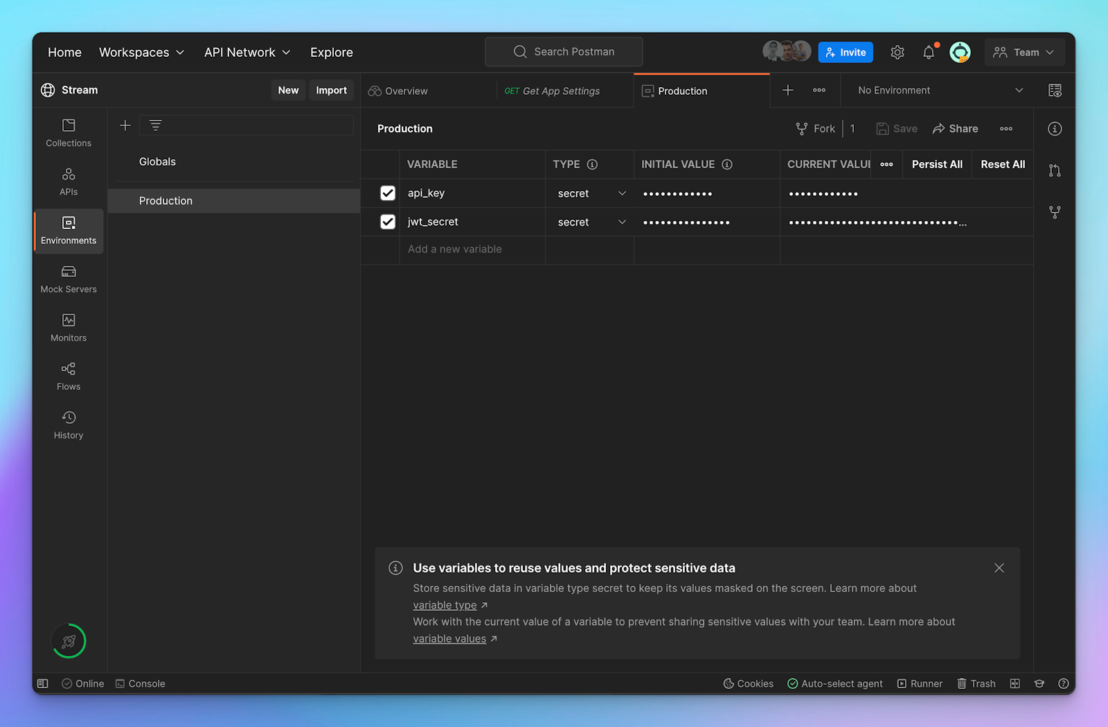 Try out the Stream API with Postman