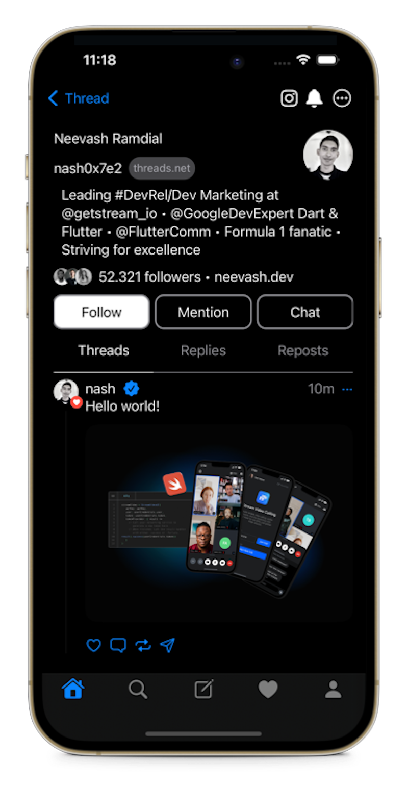 Build a Pixel Perfect Threads Clone in Swift UI—With a Twist!