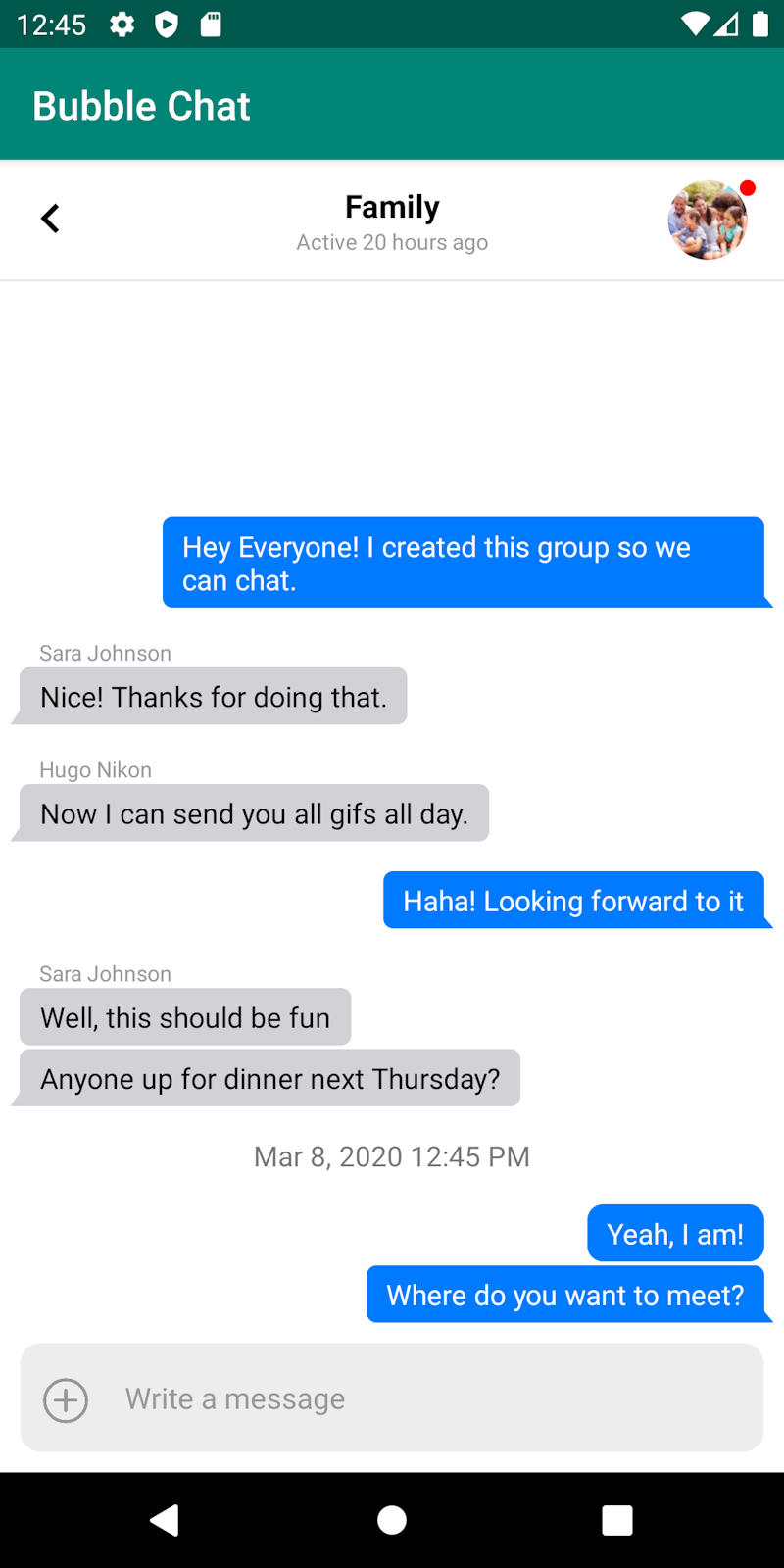 Android Chat Bubbles: Building iOS Style Chat in Android
