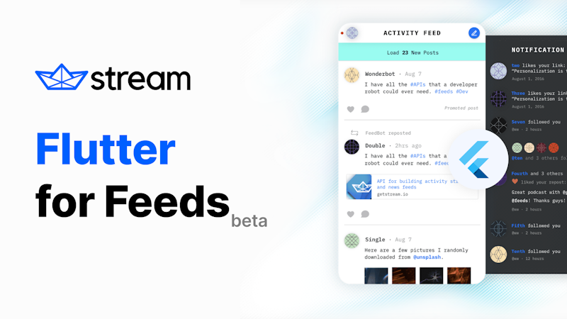 Announcing the Beta Release of Activity Feeds for Flutter
