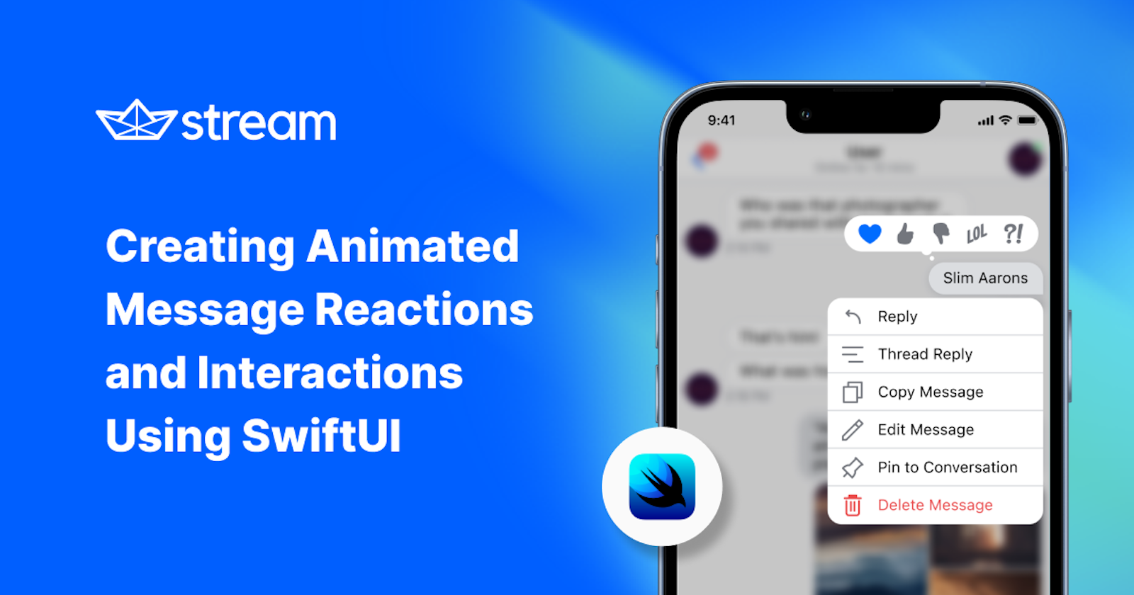 Creating Animated Message Reactions and Interactions Using SwiftUI
