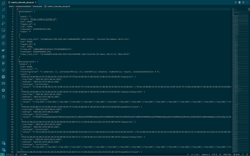 Debugging WebRTC Calls with Google Chrome