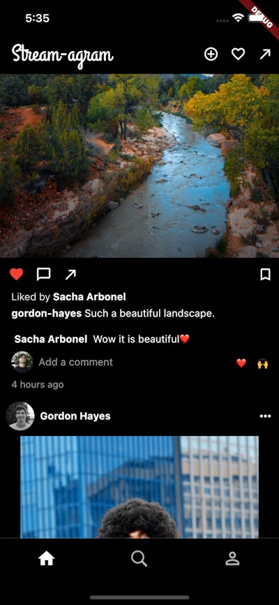 Coding an Instagram Clone With Flutter and Feeds