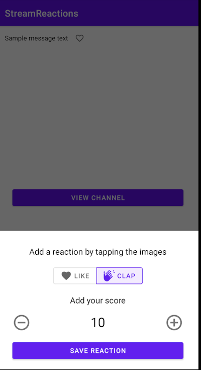 Reactions with the Stream Chat Android SDK