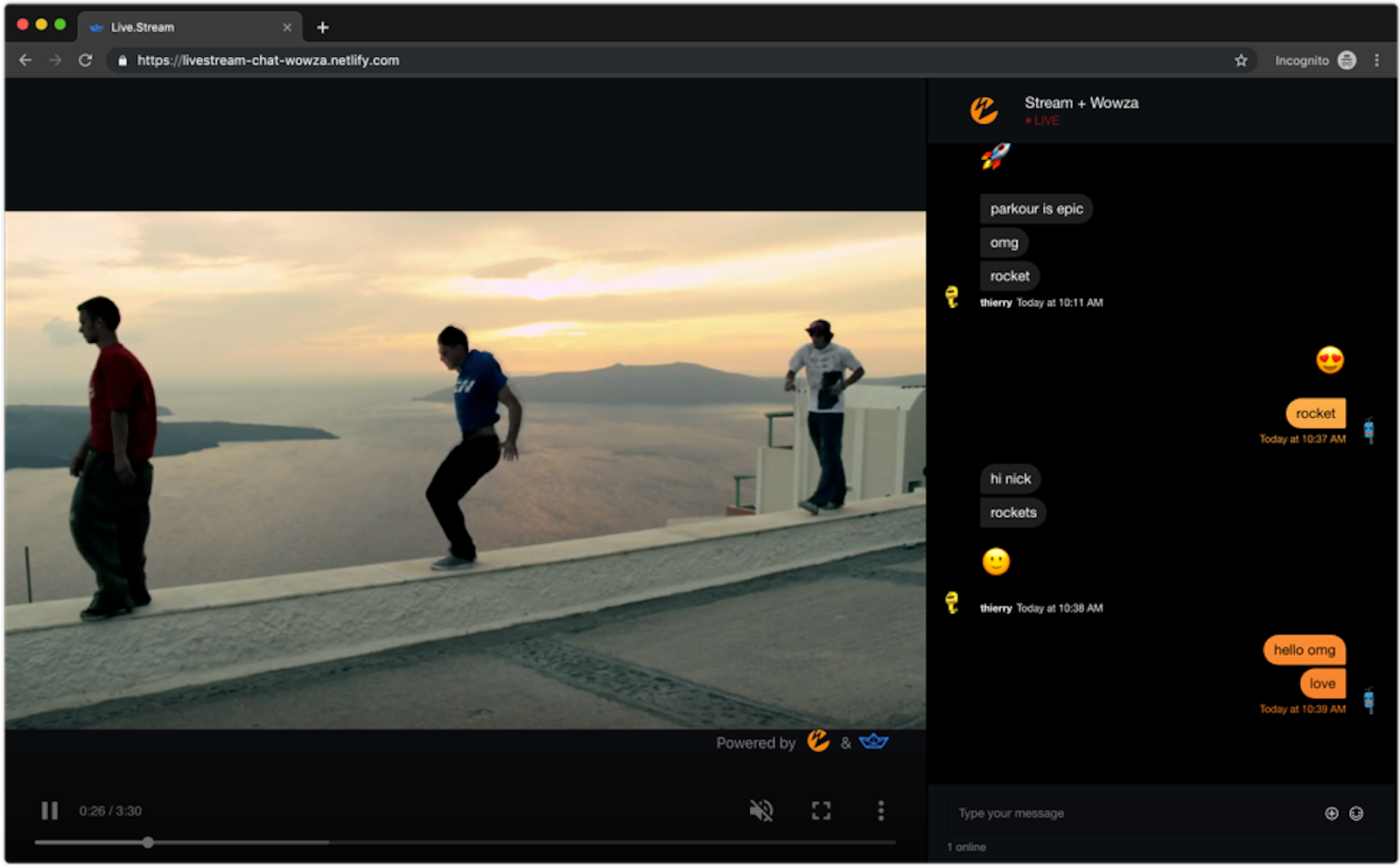 Building Real-Time Live-Stream Chat With Wowza