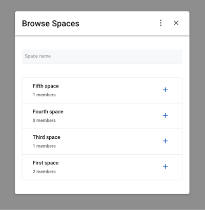 GMail Spaces Clone with React