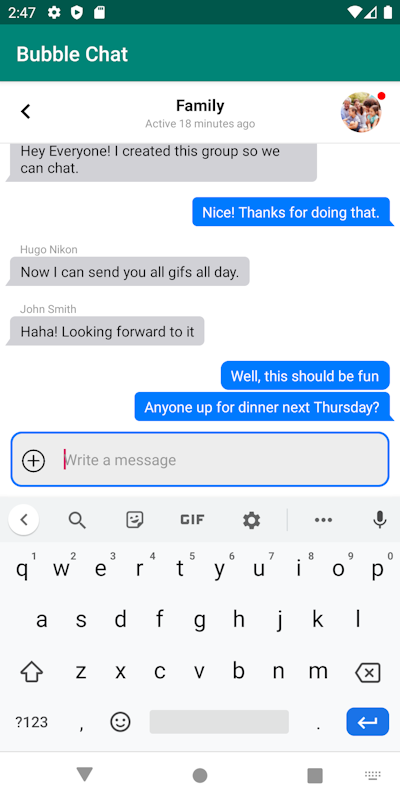 Android Chat Bubbles: Building iOS Style Chat in Android