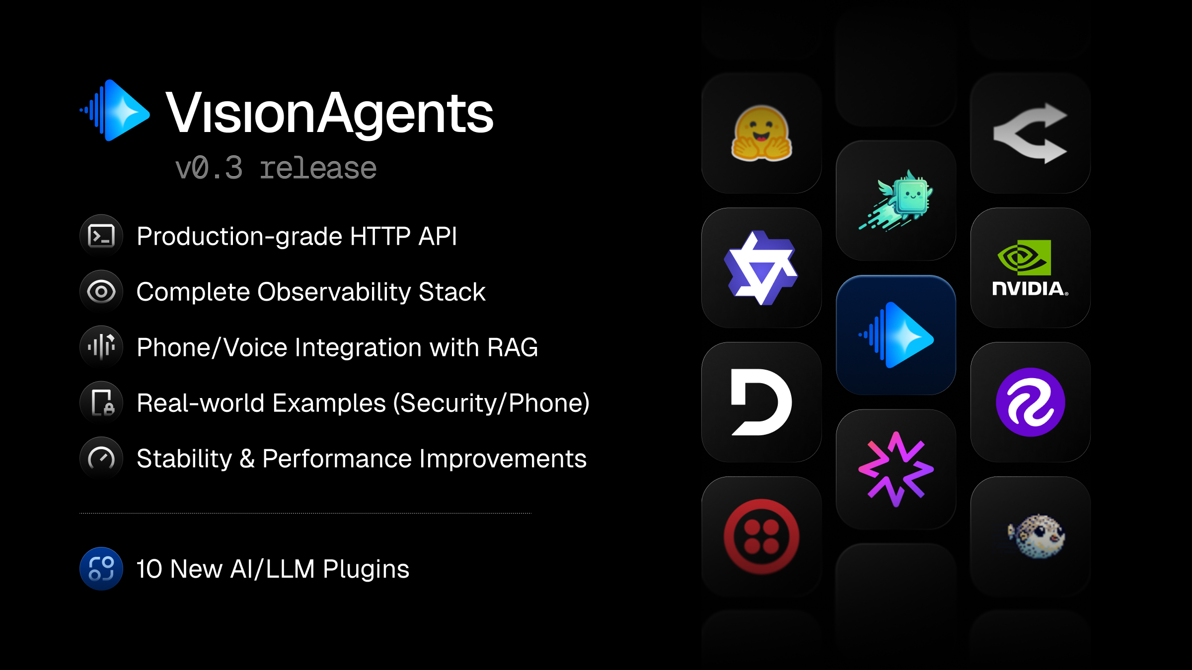 Vision Agents v0.3: Deployments, HTTP support, & 10 New Plugins
