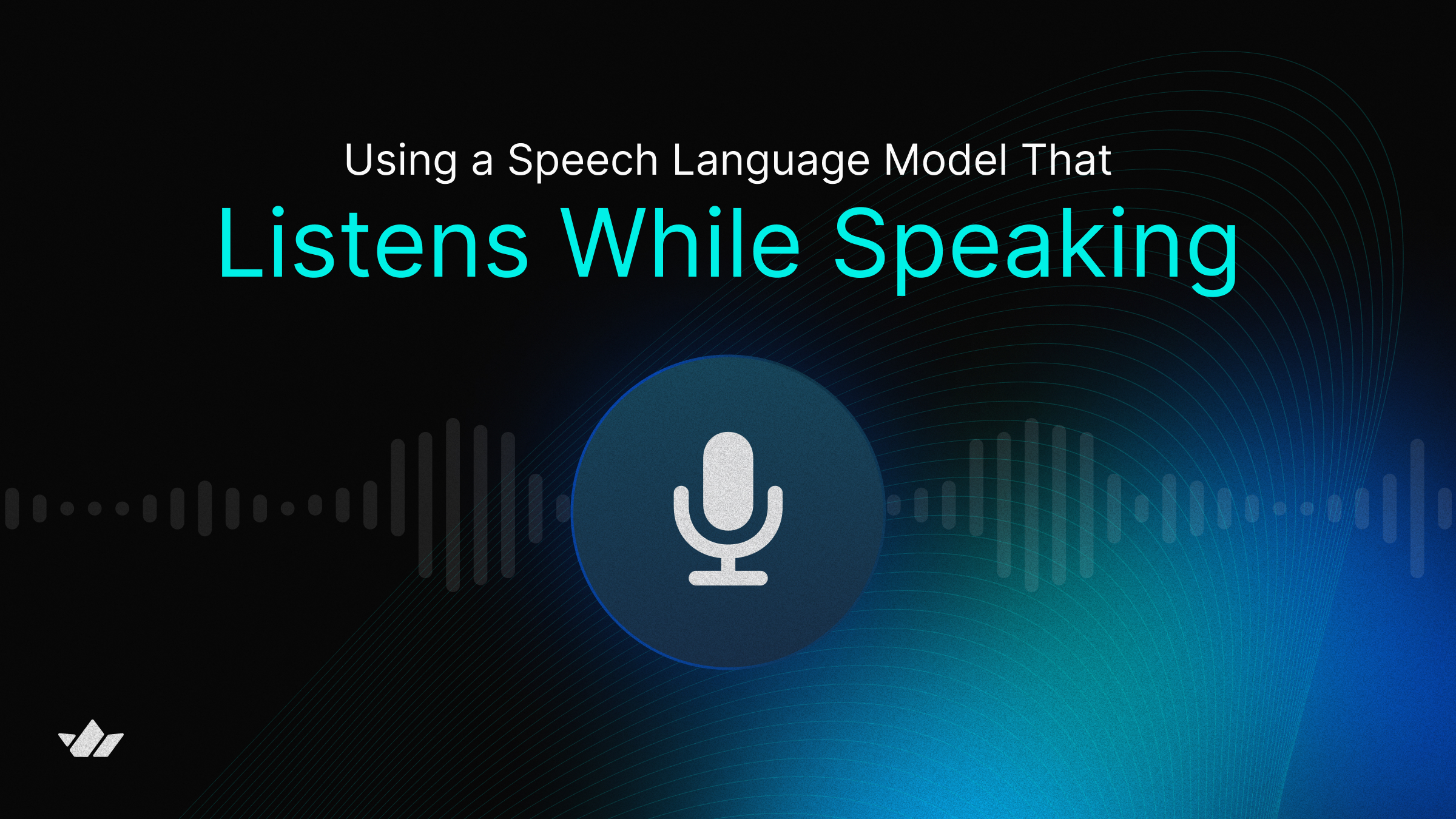 Using a Speech Language Model That Can Listen While Speaking