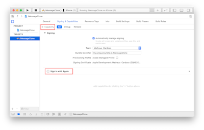Adding Sign in with Apple to your iOS App