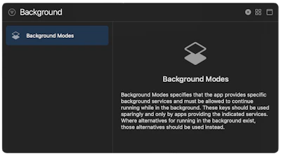 Setting Background Modes and Device Capability Privacies in iOS Apps