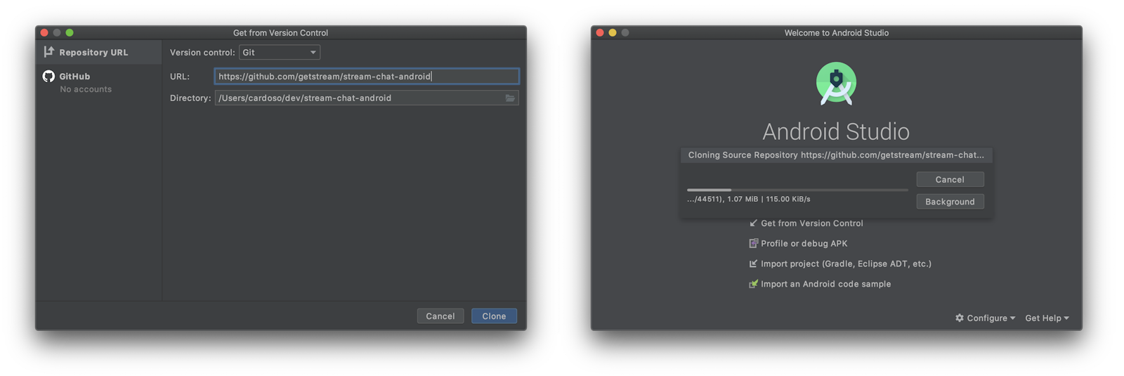 How to use GitHub with Android Studio - Import Commit and Push Project Files