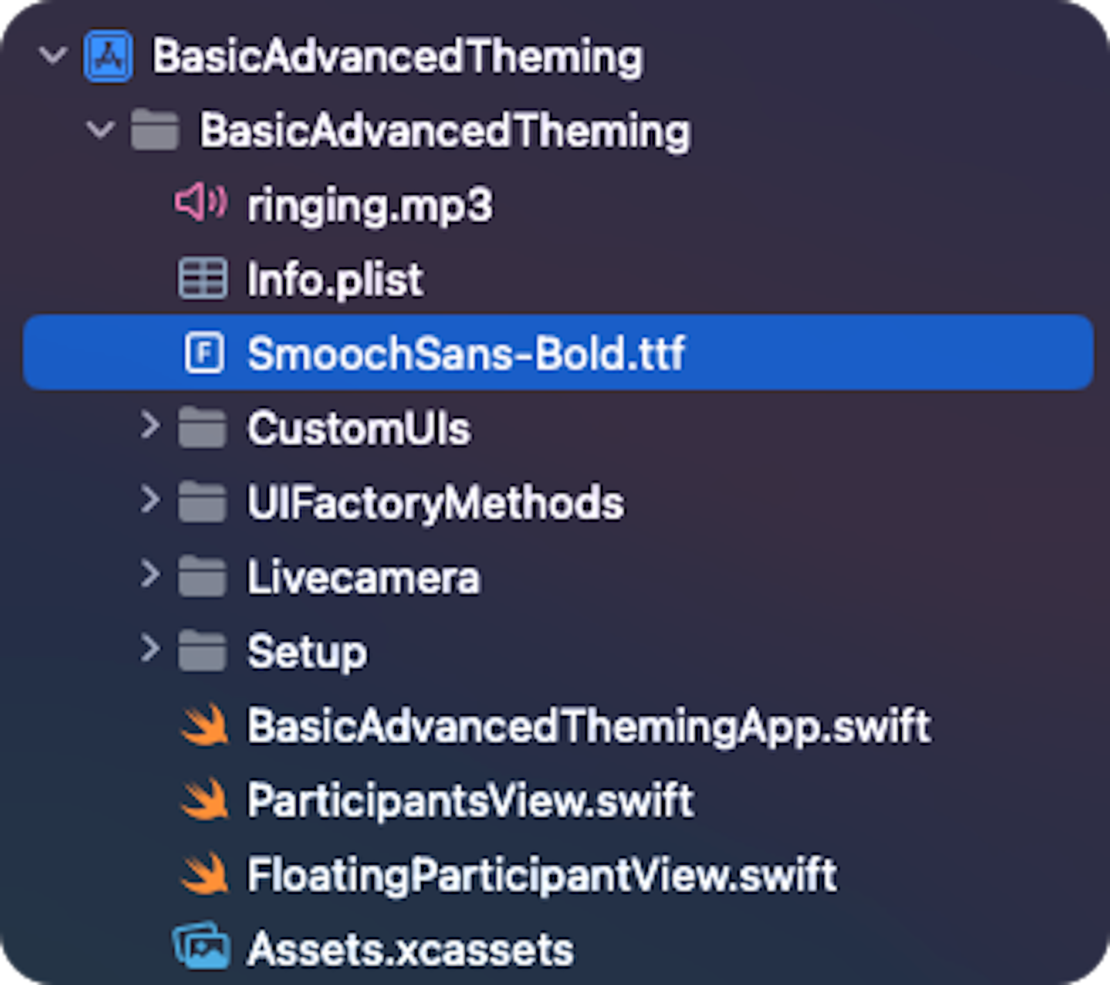 SwiftUI Video Calling by Stream: Color, Image, Font, & Sound Theming Guide