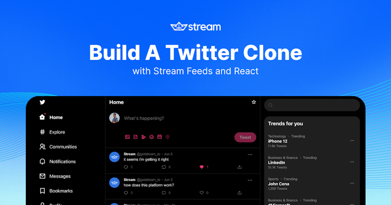 Build a Twitter Clone w/ Feeds and React