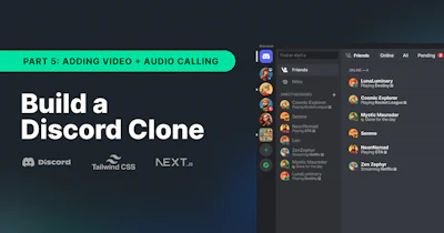 Part Five of Discord Clone Using Next.js and Tailwind - Audio and Video ...