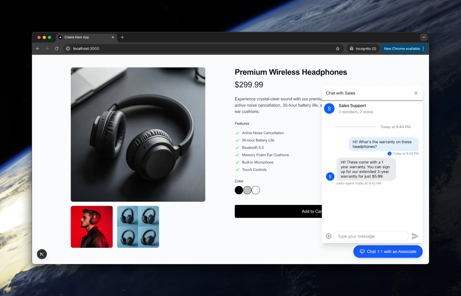 How to Add a 1:1 Sales Associate Chat Widget to Product Pages