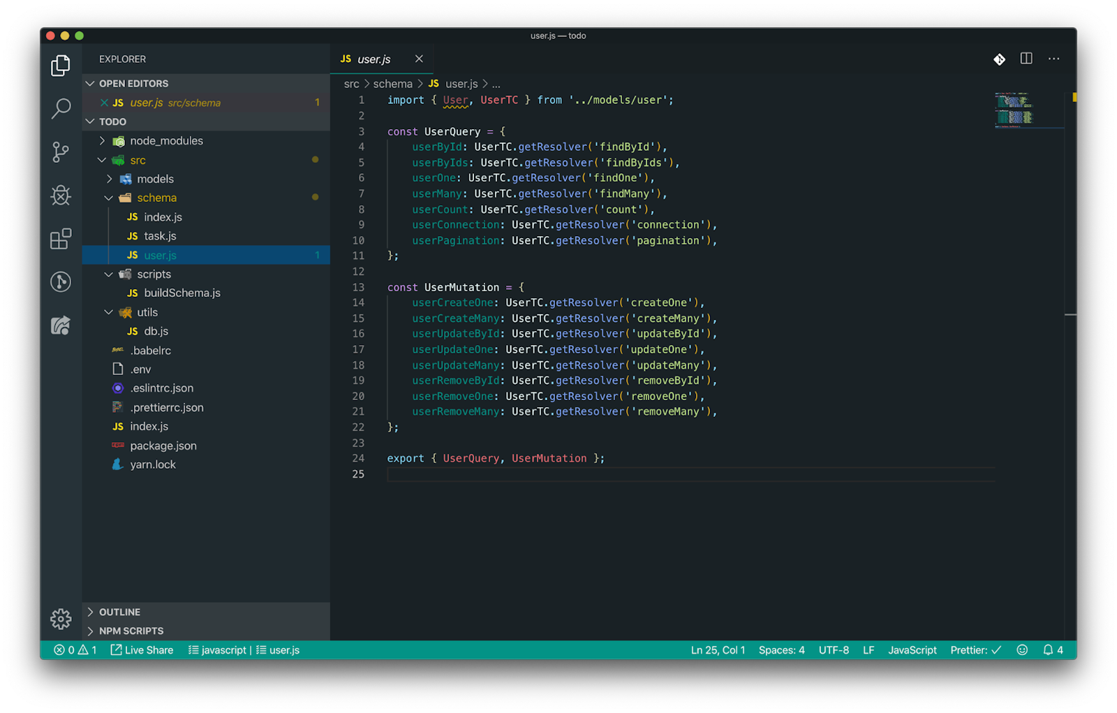 Create a GraphQL API with Node, Mongoose, and Express