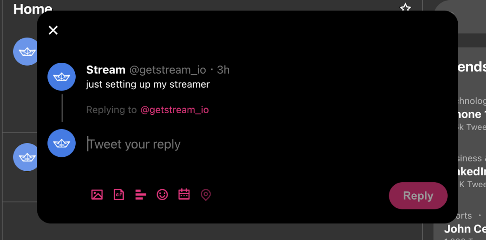 Connecting users to Stream Feeds and Creating a tweet - Twitter Clone ...