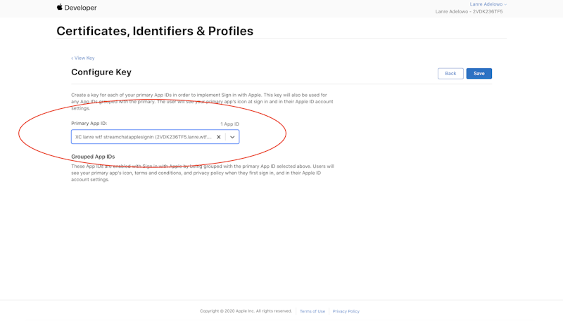 Implement "Sign in with Apple" on React Native iOS Chat App
