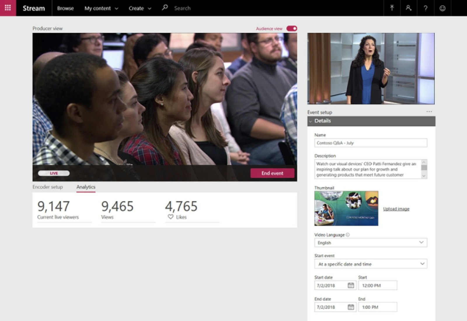 How to Create a Live Stream Event